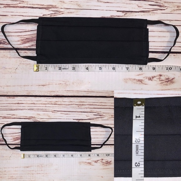 Accessories | Adult Black Out All Black Fabric Face Mask New | Poshmark